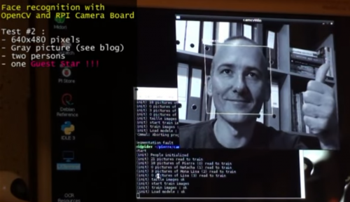 Facial recognition: OpenCV on the camera board - Raspberry Pi
