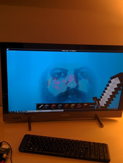 Rendering camera images in Minecraft in real time - Raspberry Pi