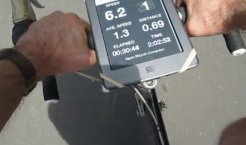 Bike computer for the myopic - Raspberry Pi