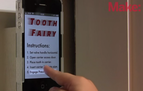 Pneumatic tooth fairy - Raspberry Pi