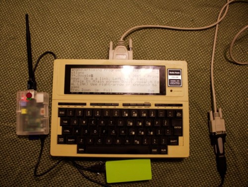 The TRS-80 model 100 goes online - Raspberry Pi