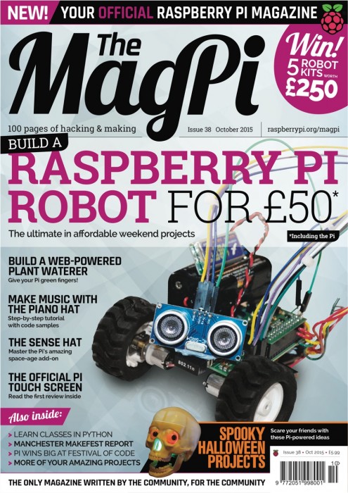 Issue #38 of The MagPi, the official Raspberry Pi magazine