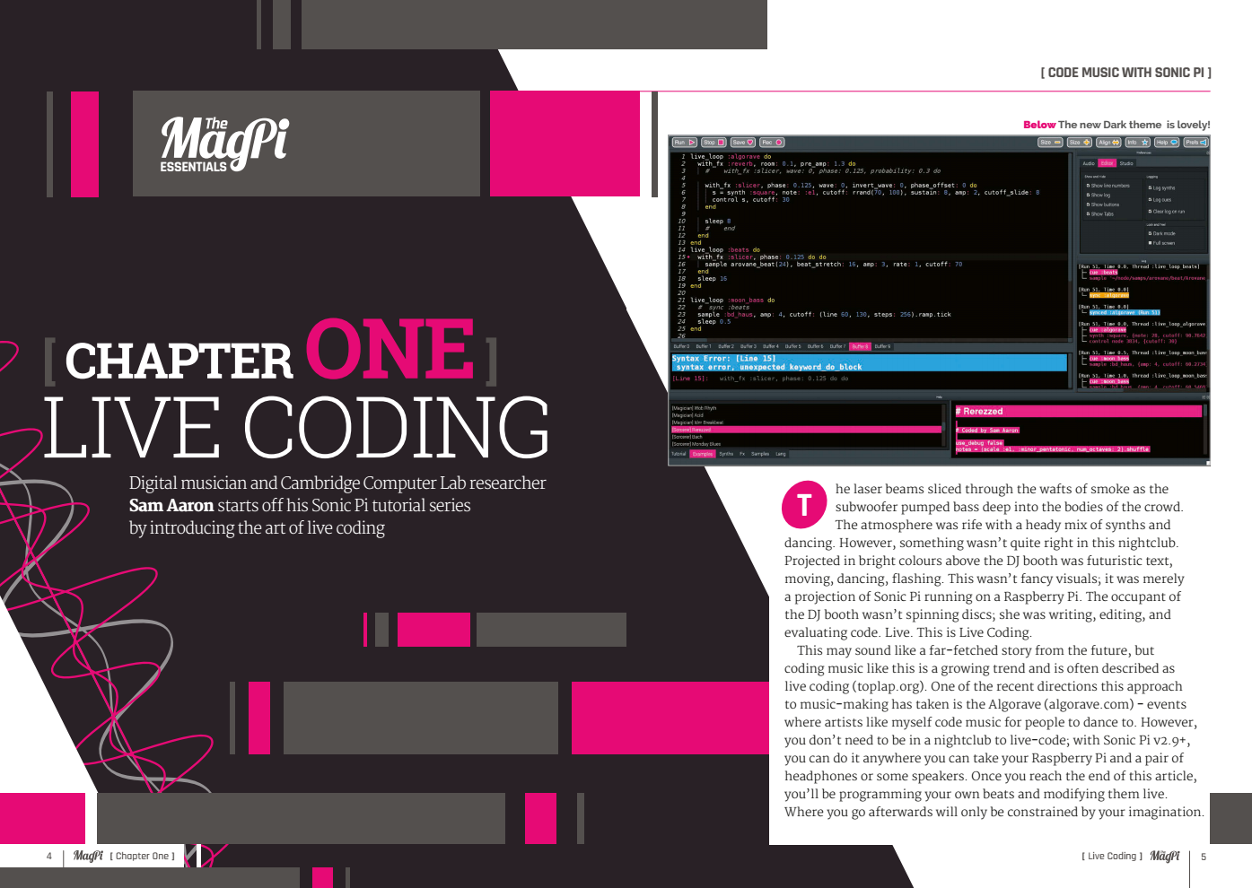 New Sonic Pi Essentials book - series available in print! - Raspberry Pi