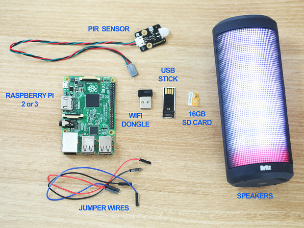 Make a PIR speaker system - Raspberry Pi