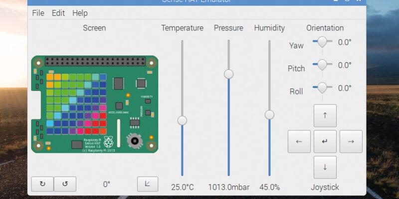 Sense HAT emulator: testing out sensor code in Raspbian — Raspberry Pi ...