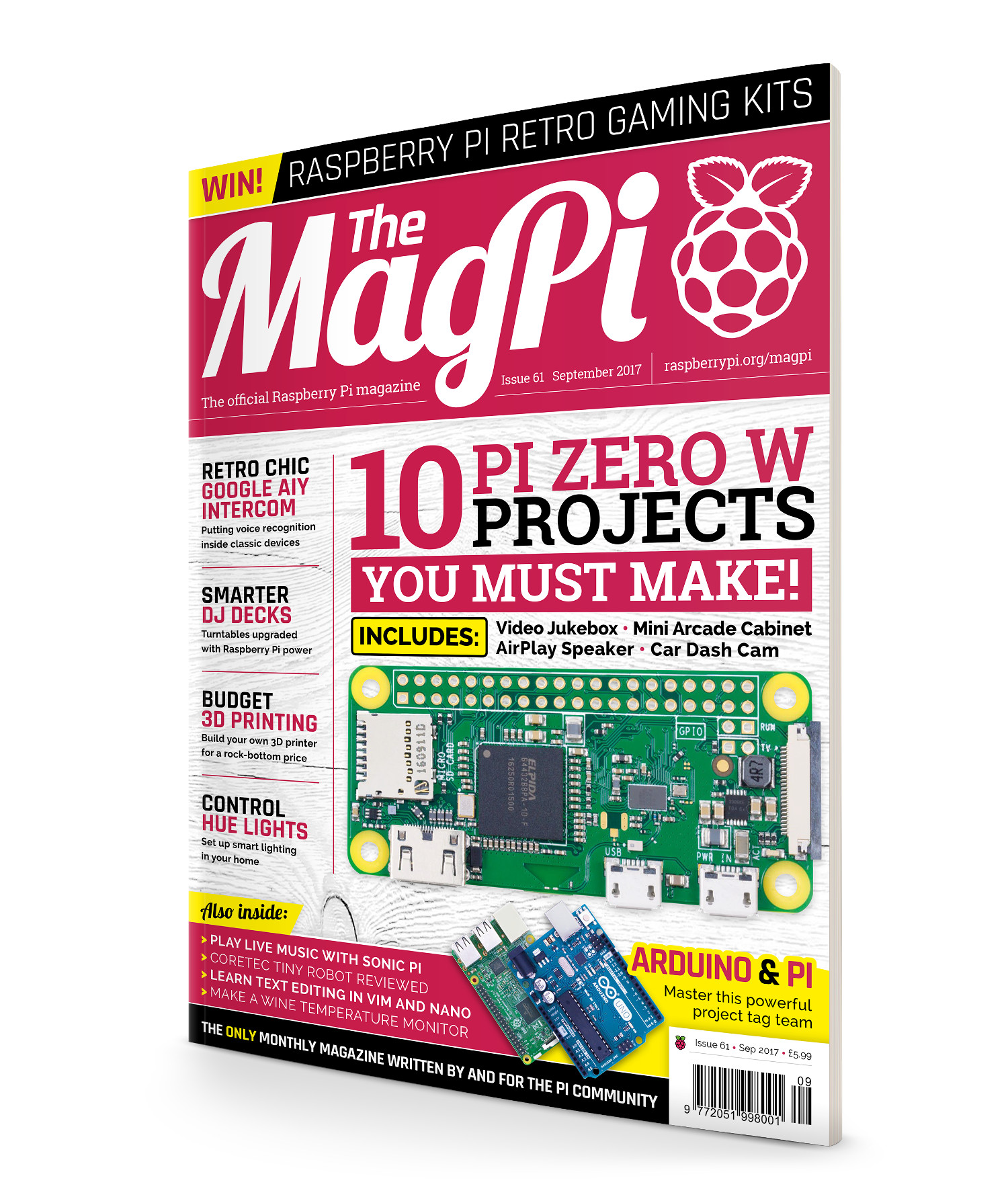 MagPi 61: ten amazing Raspberry Pi Zero W projects - Raspberry Pi