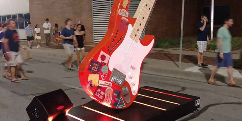 Giant guitar: The 12-foot electric guitar built using Raspberry Pi ...