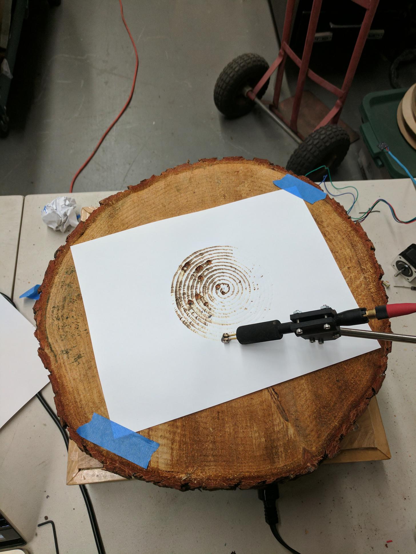 The CNC Wood Burner turning heads (and wood, obviously) - Raspberry Pi