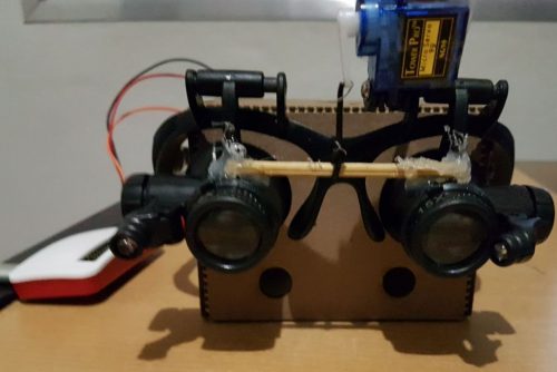 Voice-controlled magnification glasses - Raspberry Pi