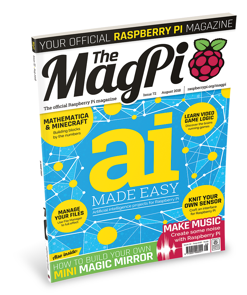 AI made easy in The MagPi #72 — Raspberry Pi Official Magazine