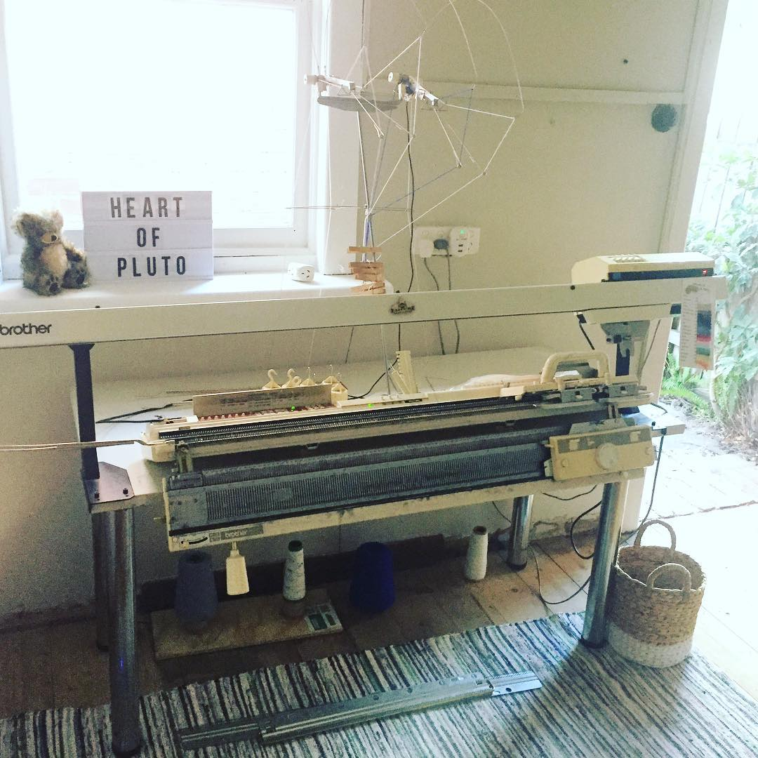 Networked knitting machine: not your average knit one, purl one ...
