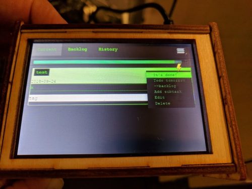 Google Tasks to-do list, or anti-baby-distraction device - Raspberry Pi
