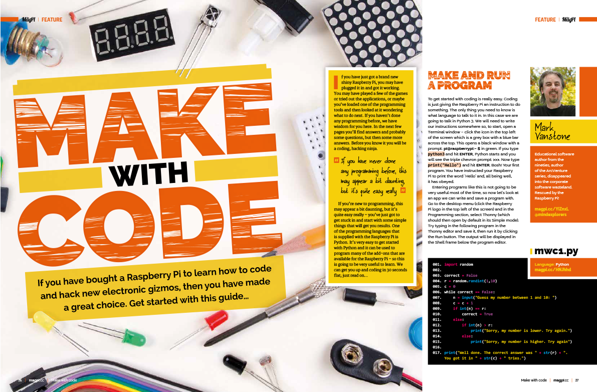 MagPi 77: Make with code - Raspberry Pi
