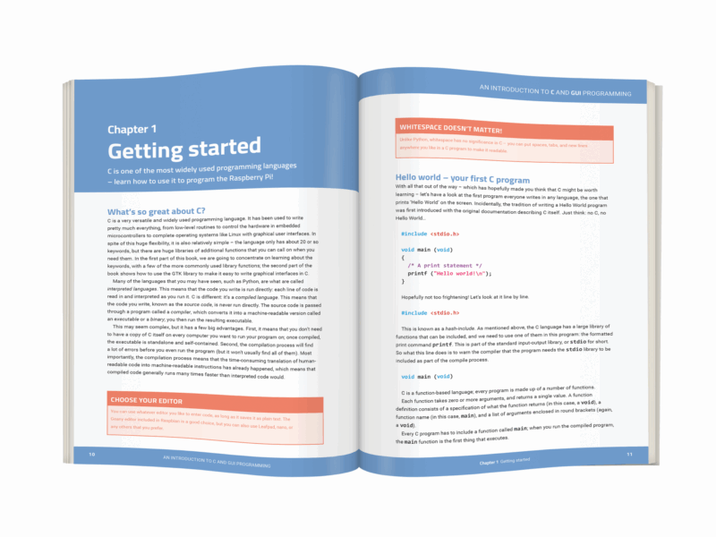 An Introduction to C & GUI Programming - the new book from Raspberry Pi ...