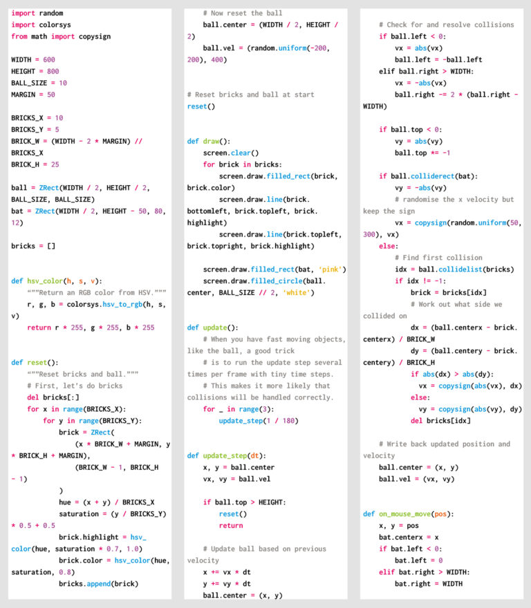 Coding Breakout’s brick-breaking action | Wireframe #11 - Raspberry Pi