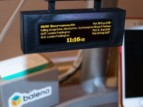 Real-time train station departure board - Raspberry Pi