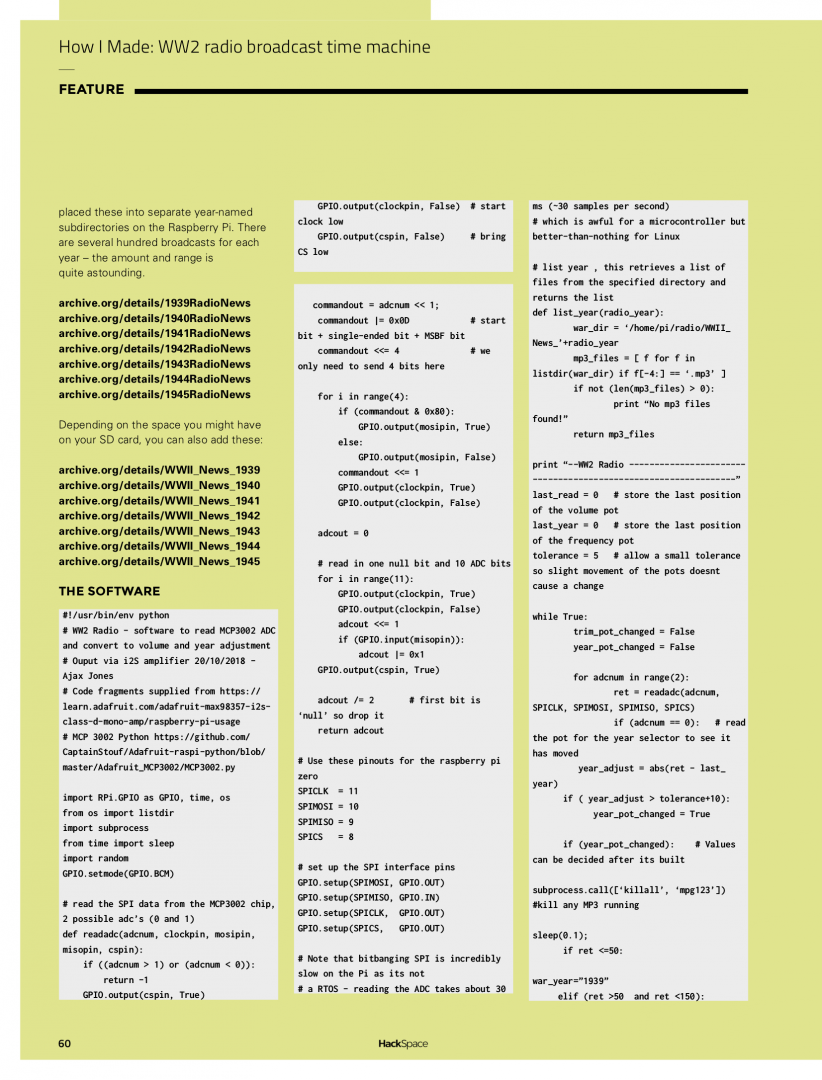 Listen to World War II radio recordings with a Raspberry Pi Zero ...