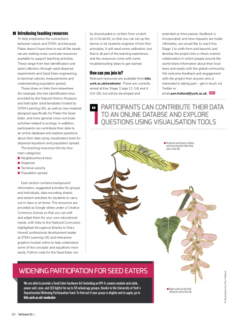 Exploring the interface of ecology, mathematics, and digital making | Hello World #11 - Raspberry Pi