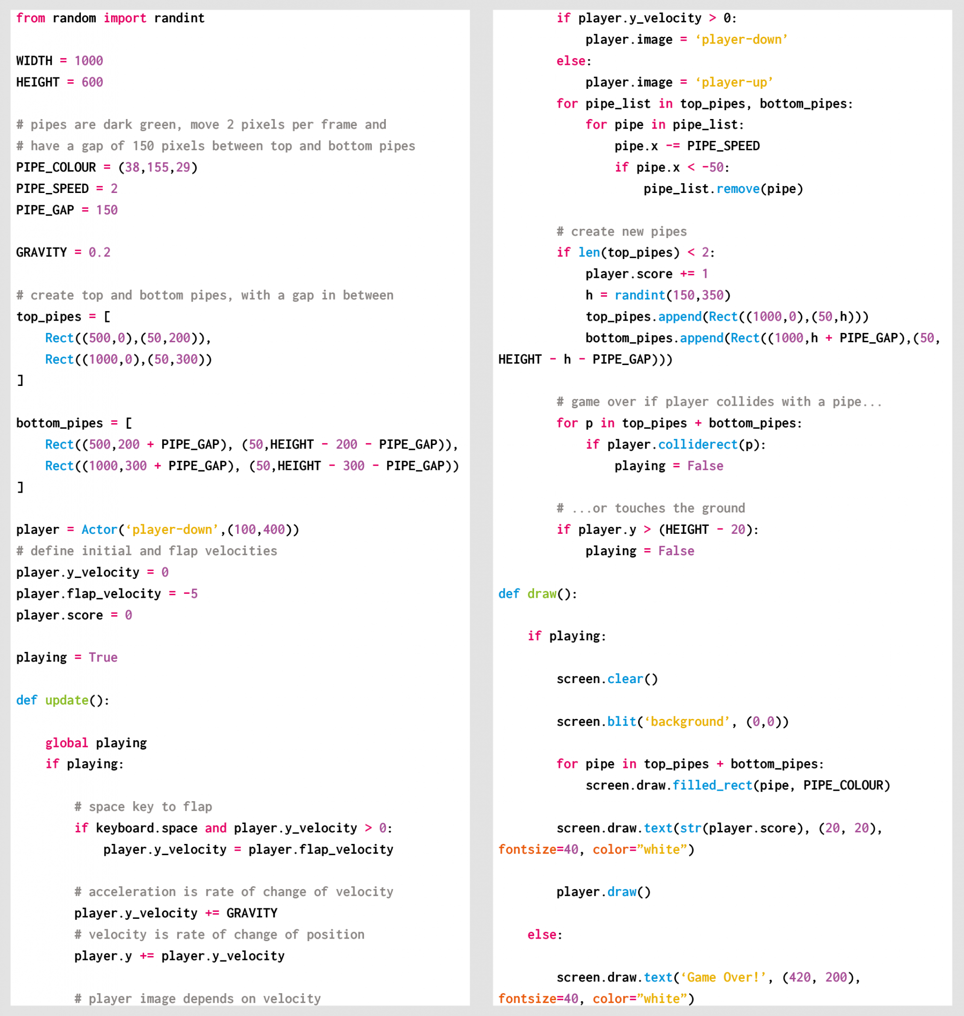 Recreate Flappy Bird’s flight mechanic | Wireframe #29 - Raspberry Pi