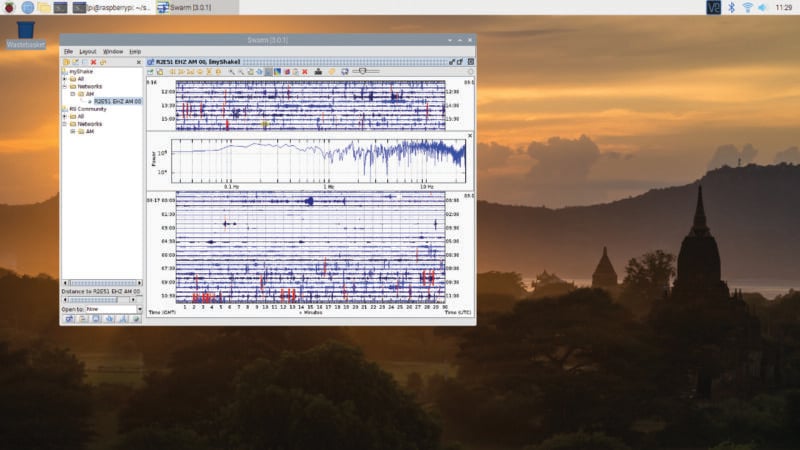 Use Swarm with Raspberry Shake seismographic data — Raspberry Pi ...