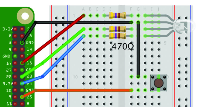 Getting started with electronics: LEDs and switches using Raspberry Pi ...