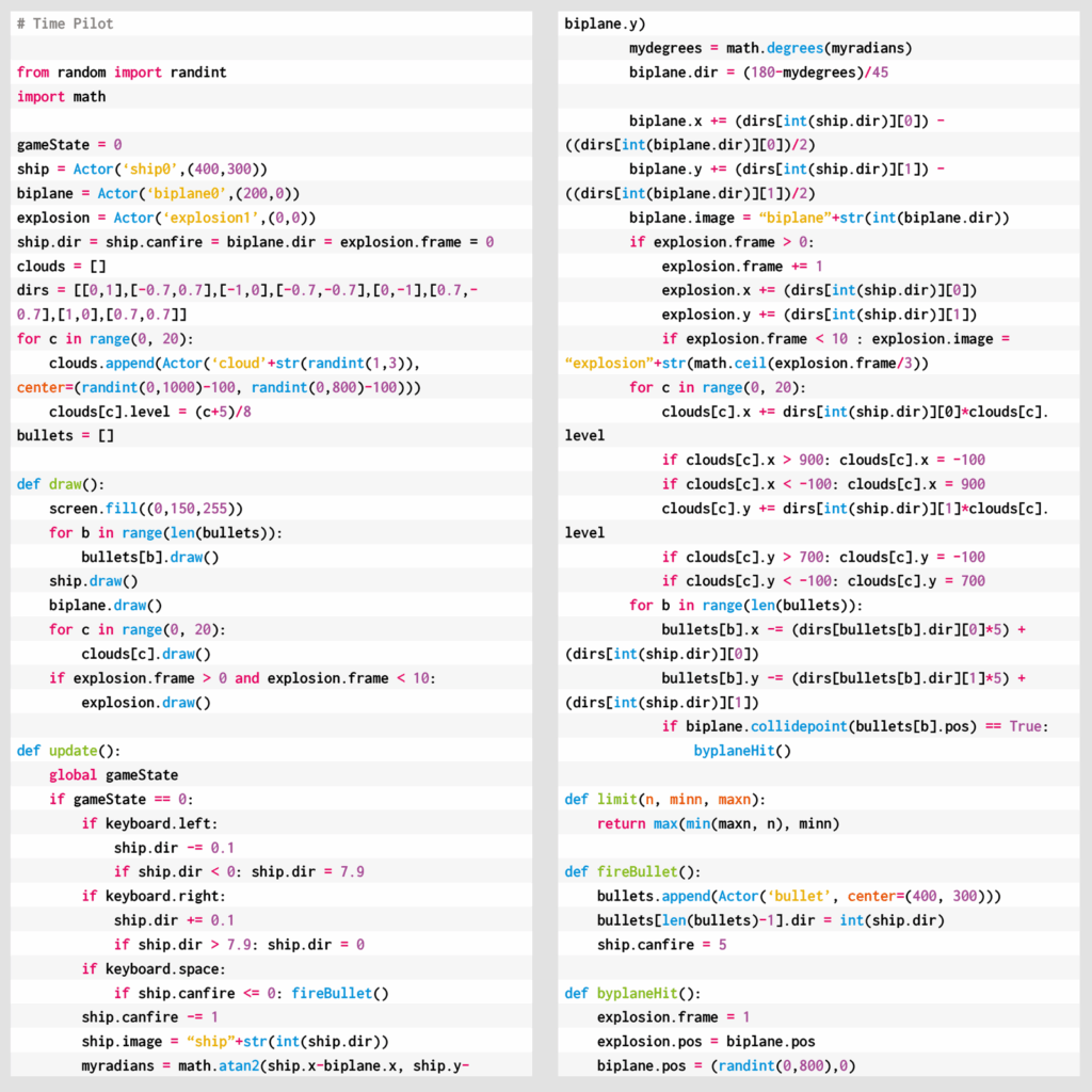 Recreate Time Pilot’s free-scrolling action | Wireframe #41 - Raspberry Pi