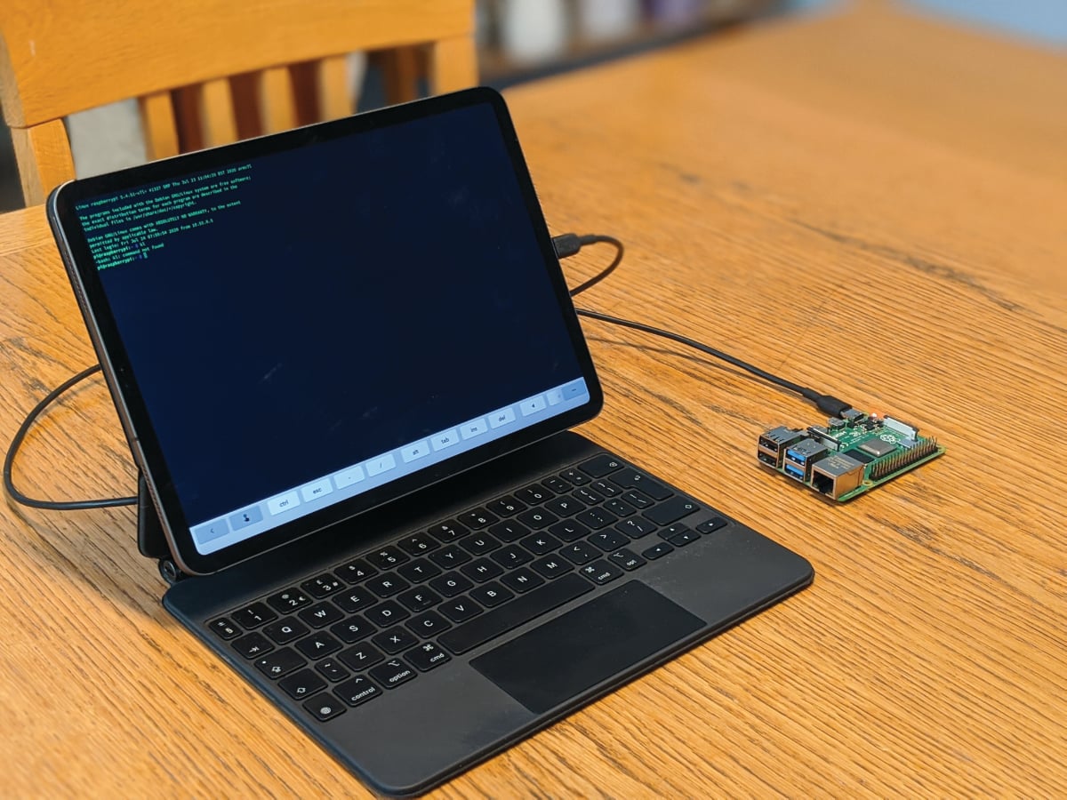 Use Raspberry Pi 4 USB-C data connection to connect with iPad Pro ...