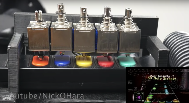 Shred Through Guitar Hero With A Raspberry Pi Powered Robot Raspberry Pi