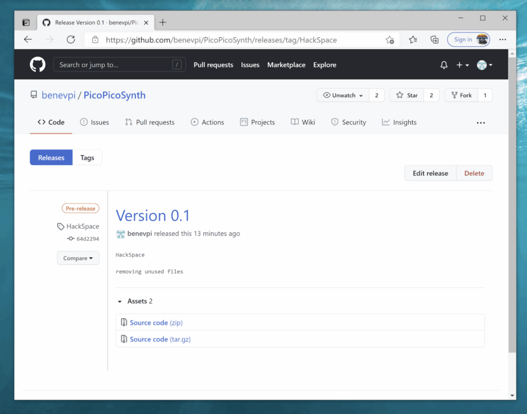 Pico Pico Synth Hackspace 44 Raspberry Pi
