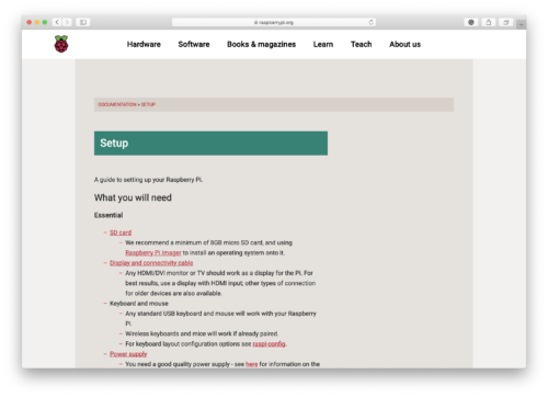 Bring on the documentation - Raspberry Pi