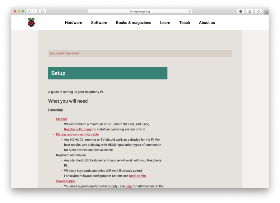 Bring on the documentation - Raspberry Pi