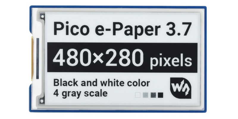Review: 3.7″ e-Paper e-Ink Display for Raspberry Pi Pico — Raspberry Pi ...