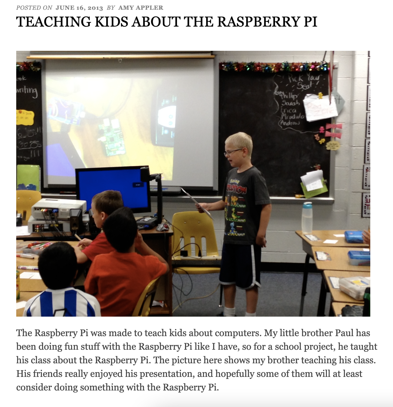 One decade later: young Raspberry Pi camera winner chooses electrical ...