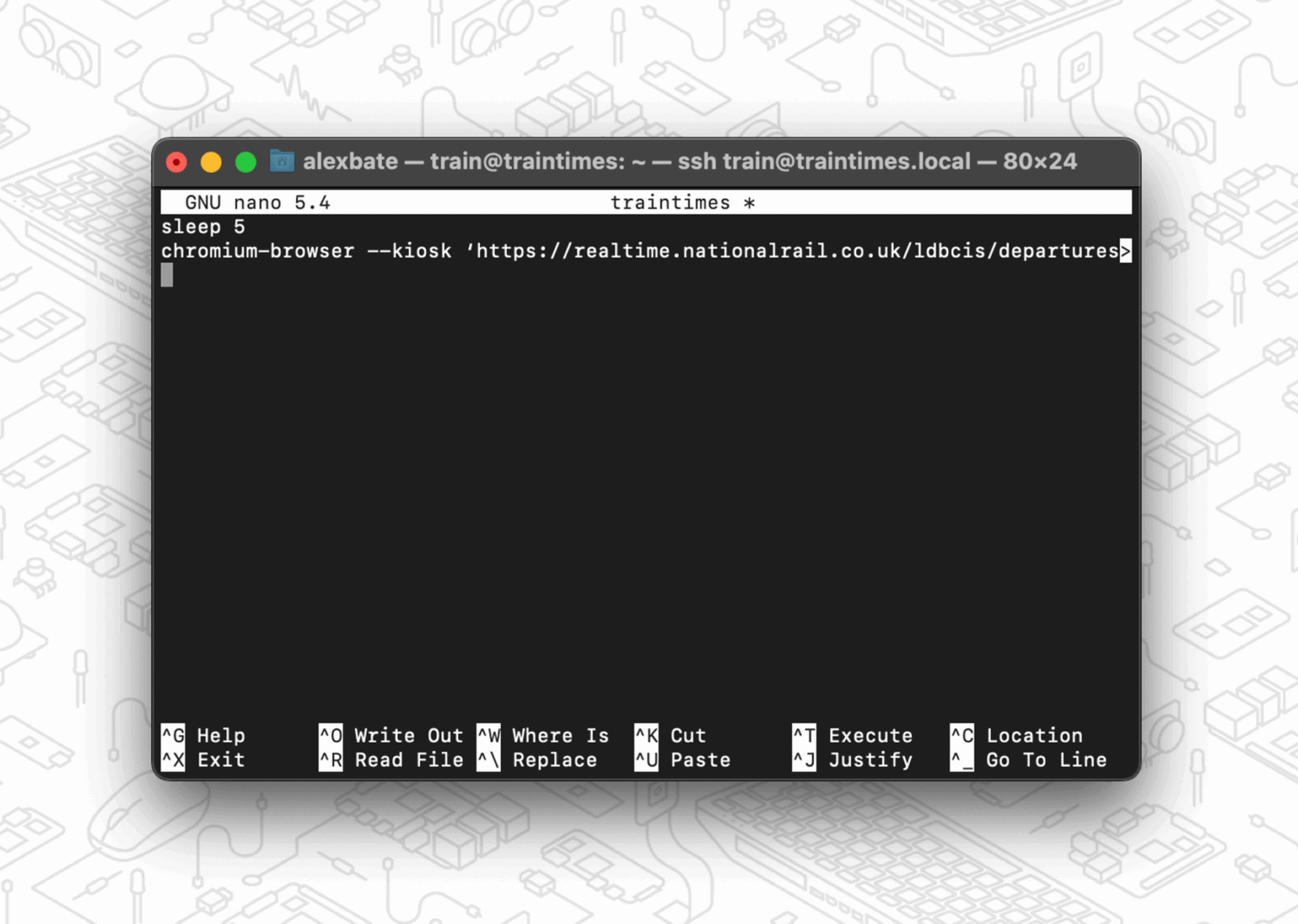 How to set up a UK train time display - Raspberry Pi