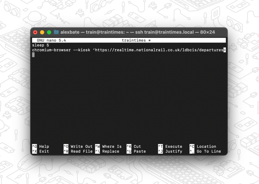 How to set up a UK train time display - Raspberry Pi