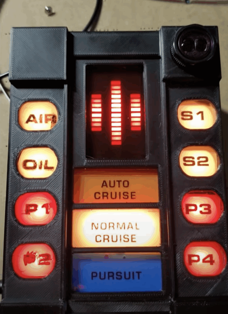 Interactive KITT from Knight Rider - Raspberry Pi