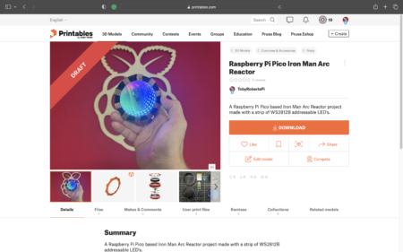 Raspberry Pi Pico Iron Man Arc Reactor - Raspberry Pi