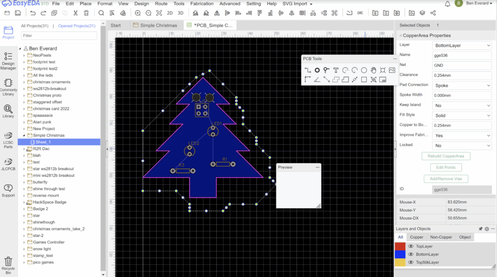 Design a Christmas tree-shaped PCB | HackSpace #61 - Raspberry Pi