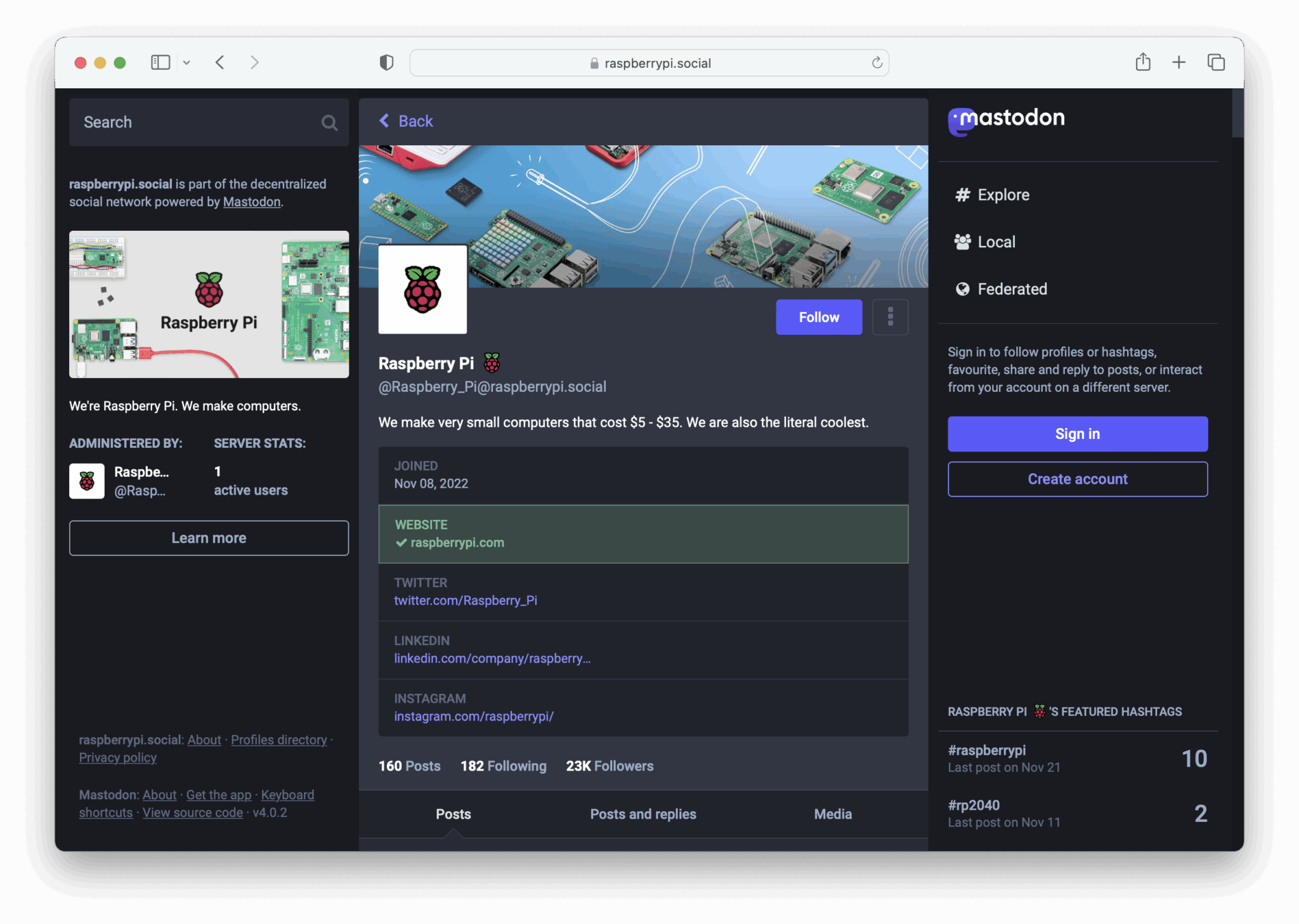Host your own Mastodon instance on a Raspberry Pi - Raspberry Pi