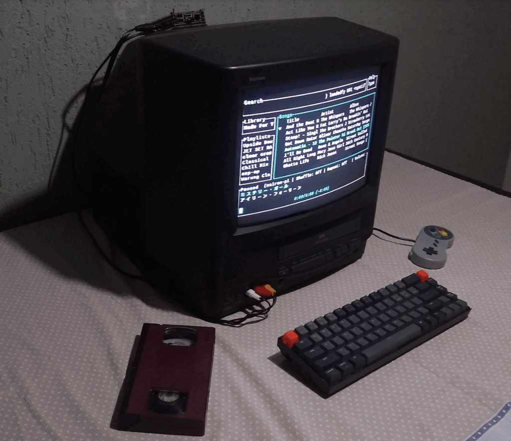 Crt Tv Vcr Trinitron Retro Media Player The Magpi 124 Raspberry Pi