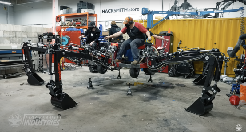 Giant ride-on spider robot - Raspberry Pi