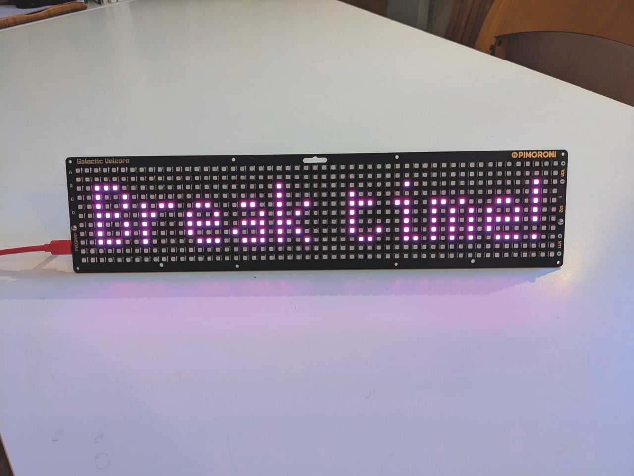 Make a giant Pomodoro timer using Galactic Unicorn - Raspberry Pi