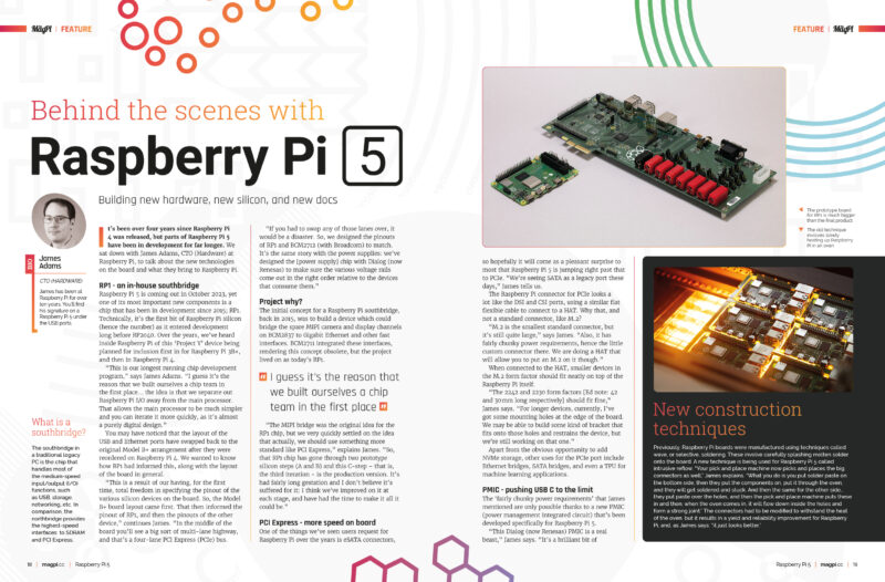 Raspberry Pi 5 in The MagPi magazine issue 134 — Raspberry Pi Official ...