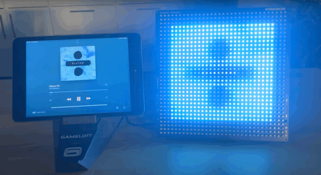 LED matrix album cover art display - Raspberry Pi