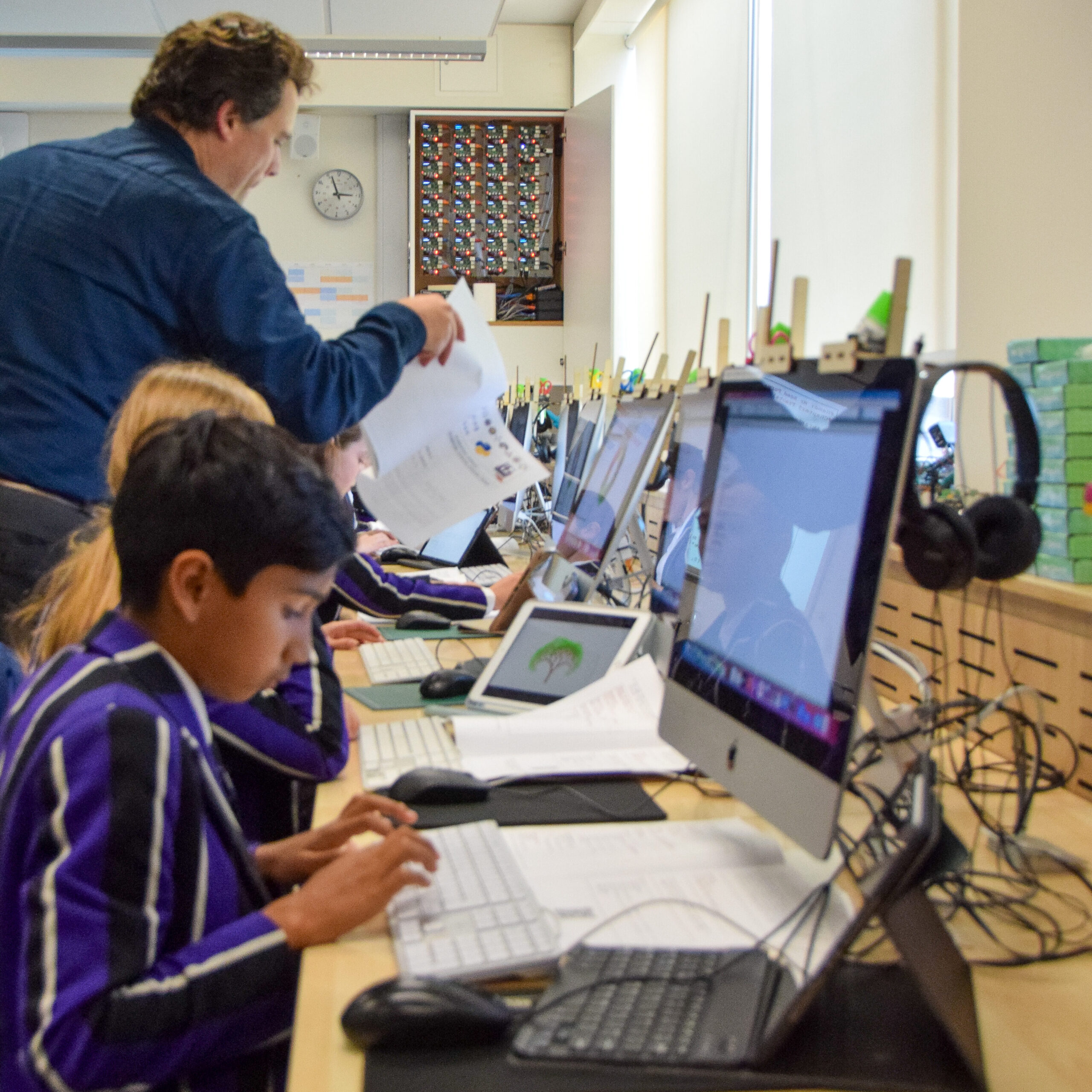 Teachers Pi Cluster Controls Digital Learning Classroom Raspberry Pi