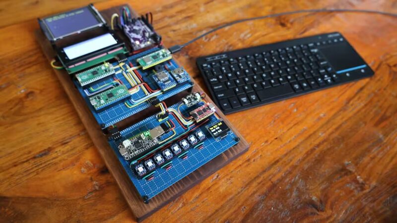 Retro-style homebrew computer (with VERY neat wiring) - Raspberry Pi