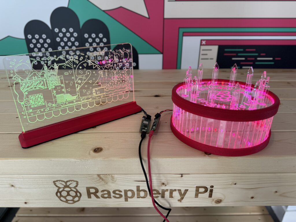 You can't eat our birthday cake because it is full of LEDs - Raspberry Pi
