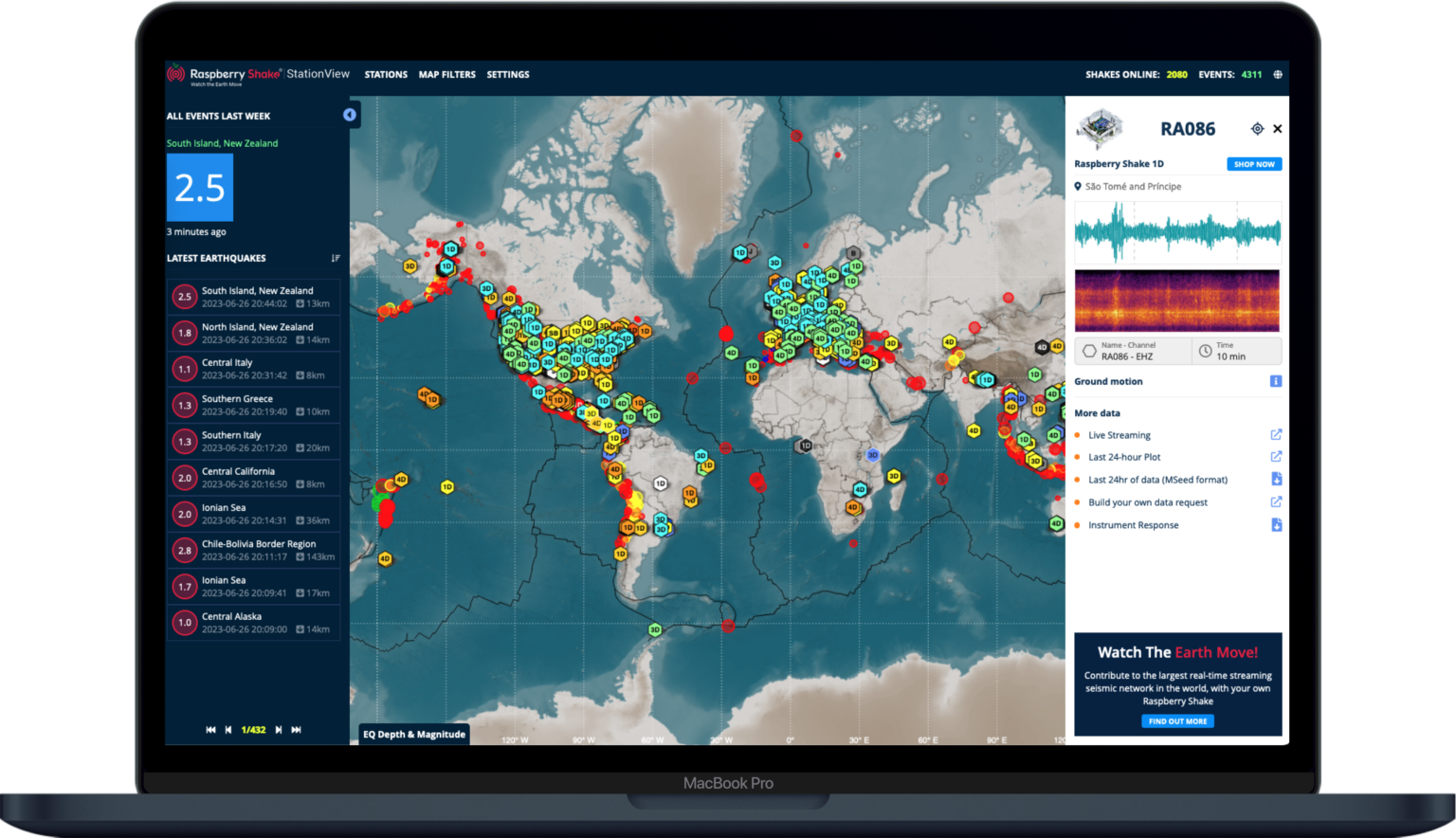 Raspberry Shake Seismometers Raspberry Pi