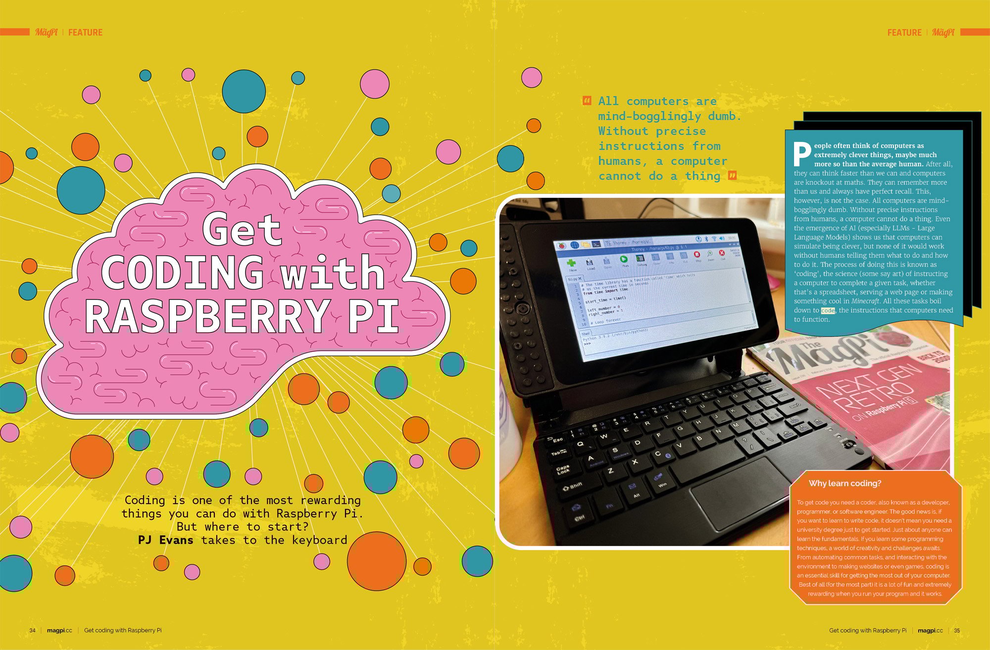 Get coding with Raspberry Pi in The MagPi magazine #140 — Raspberry Pi Official Magazine