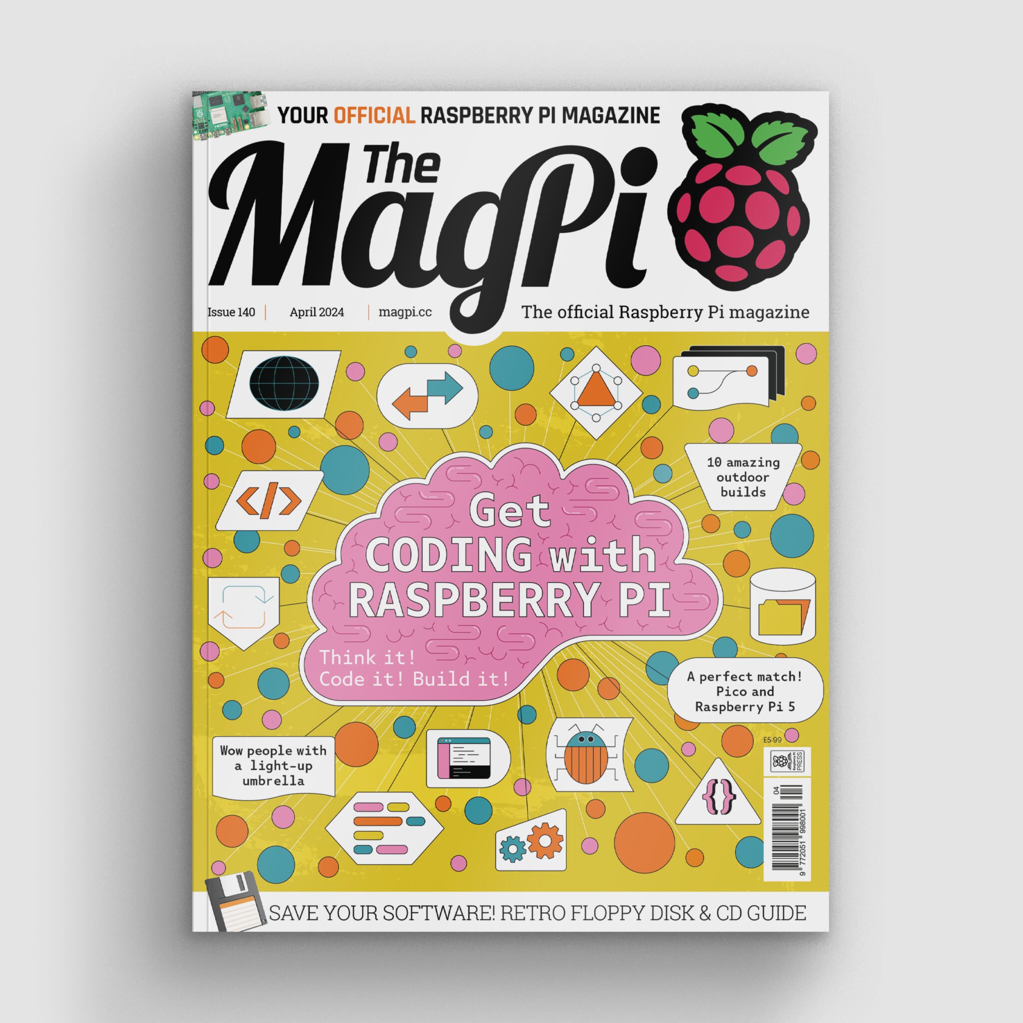 Read floppy disks and CD-ROMs with Raspberry Pi 5 | #MagPiMonday - Raspberry Pi